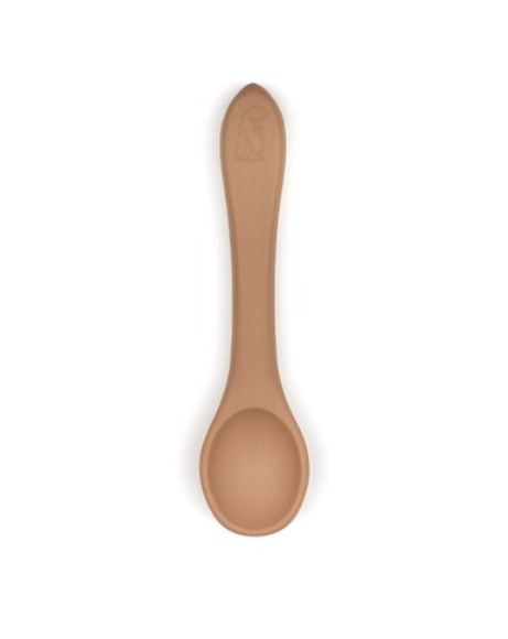 Little Blue Silicone Weaning Spoon Warm Sand Fox Bramble